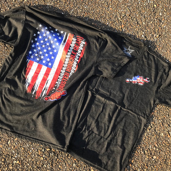 MERICA Flag Tee | Busted Knuckle Gear